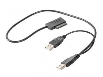 A-USATA-01 Gembird External USB to SATA adapter for Slim SATA SSD, DVD