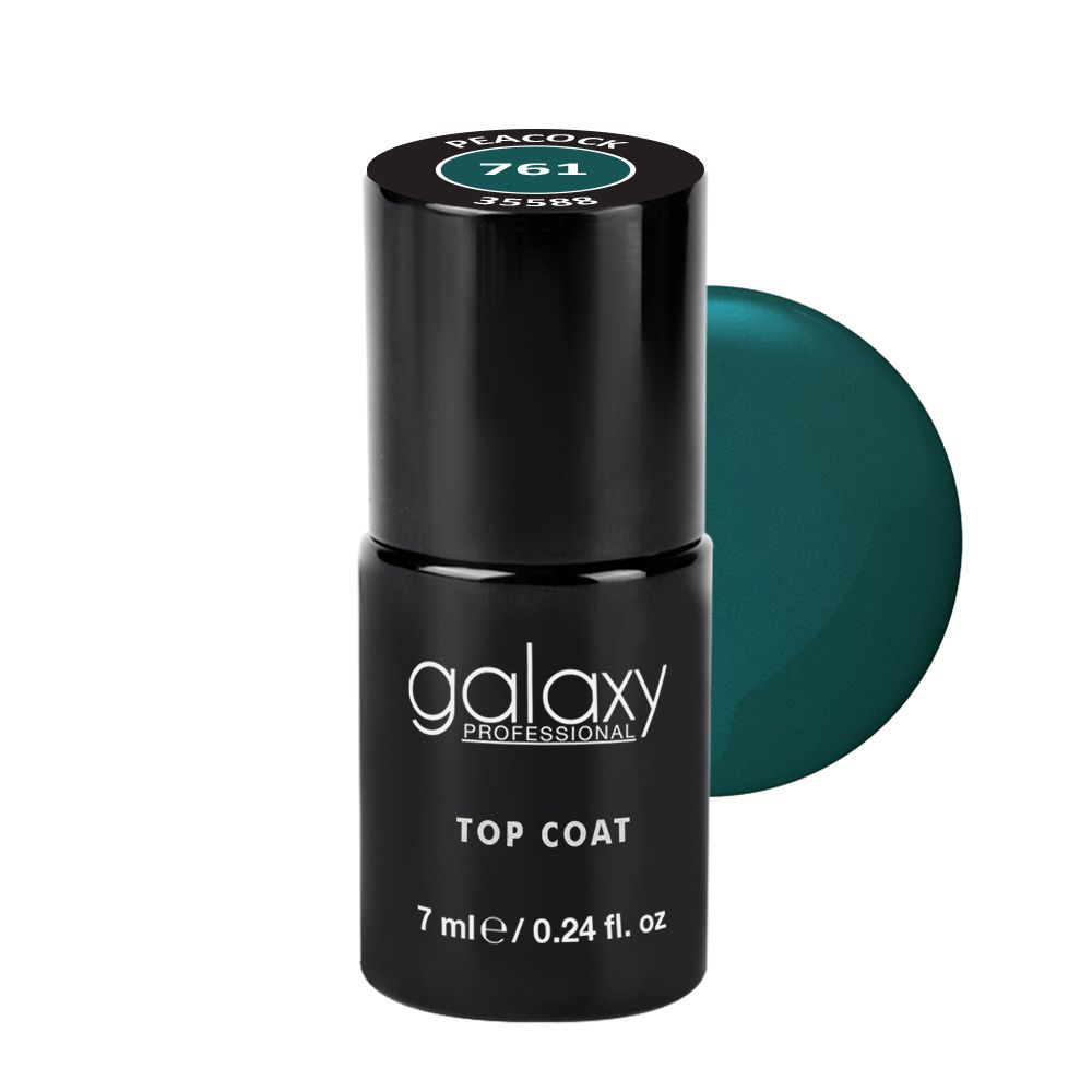 Trajni lak za nokte UV/LED GALAXY Hybrid 7ml Peacock S761