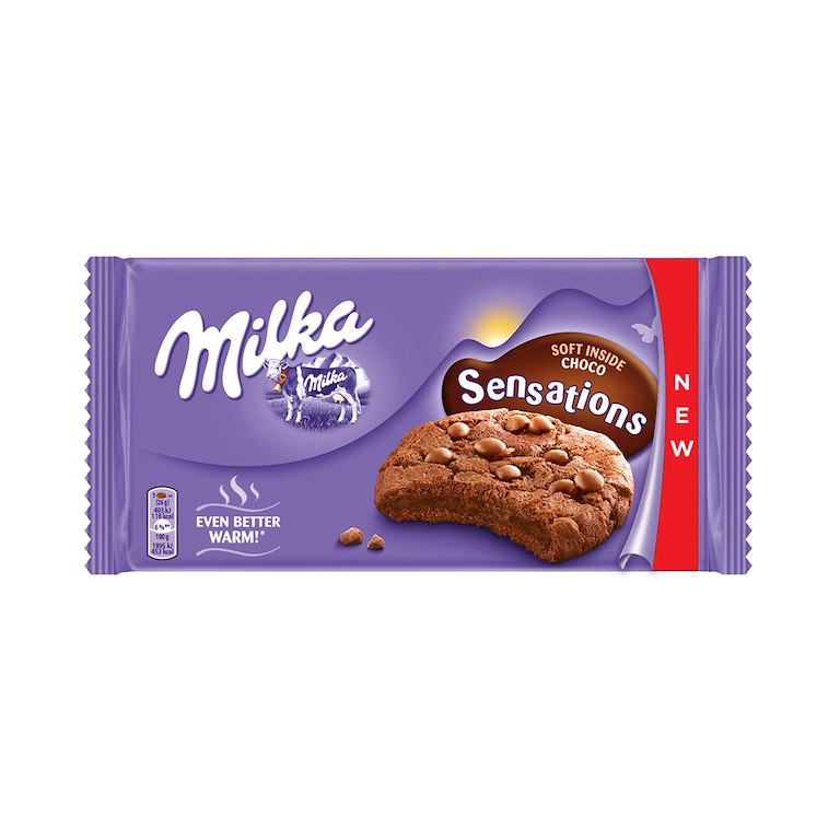 Milka biskvit milka sensation choco 156g mondelez