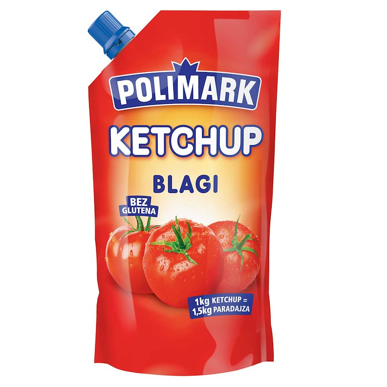 Polimark kečap blagi dojpak 280g polimark