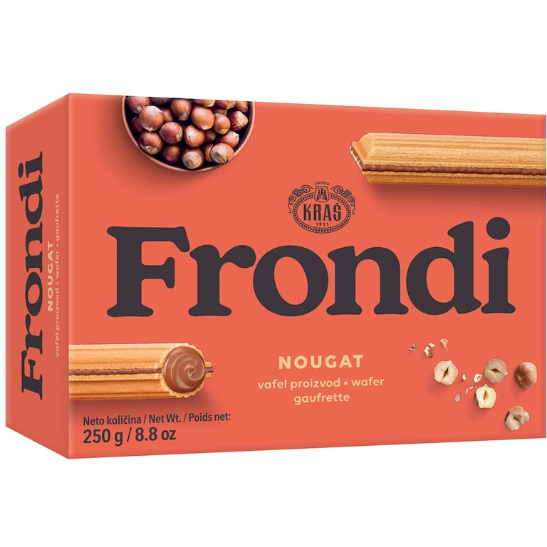 Kraš vafl nugat frondi 250g kraš