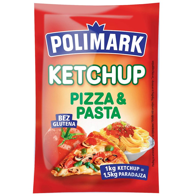 Polimark kečap pizza&pasta kesa 90g polimark