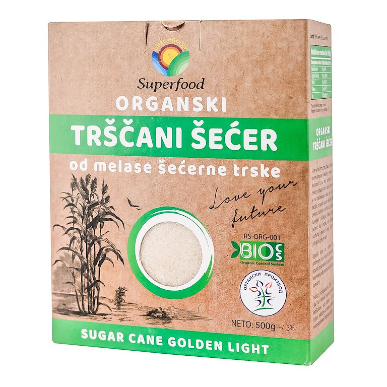 Superfood šećer trščani organic 500g superfood