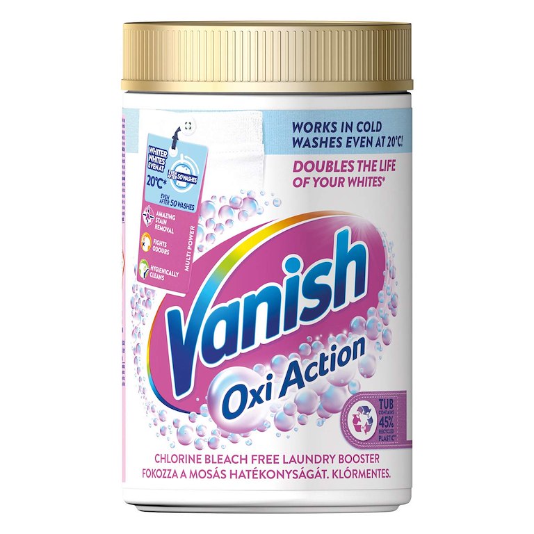 Vanish prašak za belo rublje oxi action 625g vanish