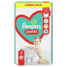 PELENE PAMPERS PANTS 3 (6-11KG) 62KOM