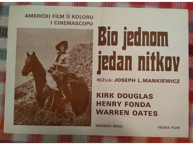 plakat BIO JEDNOM JEDAN NITKOV