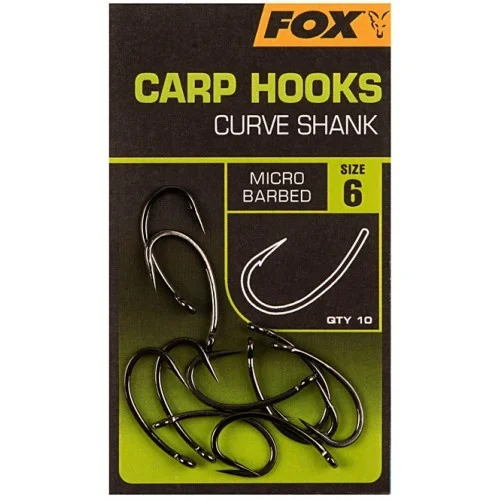 FOX CARP HOOKS-CURVE SHANK 6