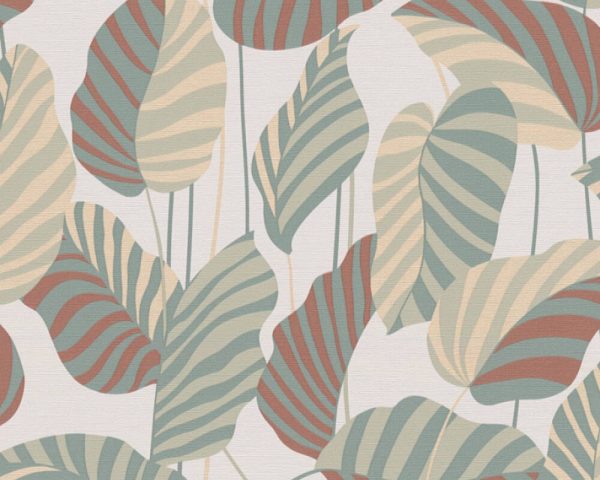 A.S. CRÉATION WALLPAPER «FLORAL, BEIGE, BLUE, GREEN, RED» 390941