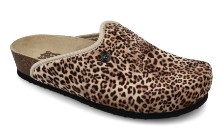 Grubin Caki ženska klompa pliš classic leopard 38 ( A066020 )