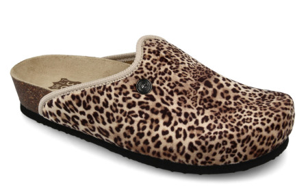 Grubin Caki ženska klompa pliš classic leopard 41 ( A066024 )