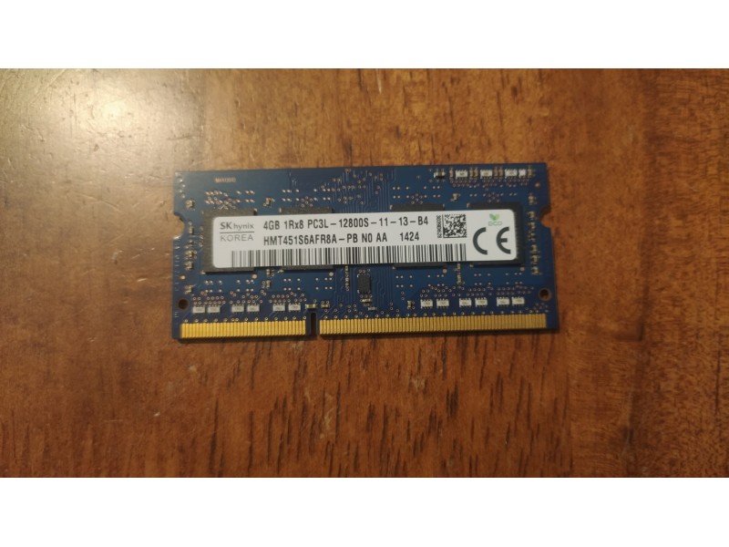 Ram memorija DDR3 Hynix 4GB , 1600Mhz , PC3L