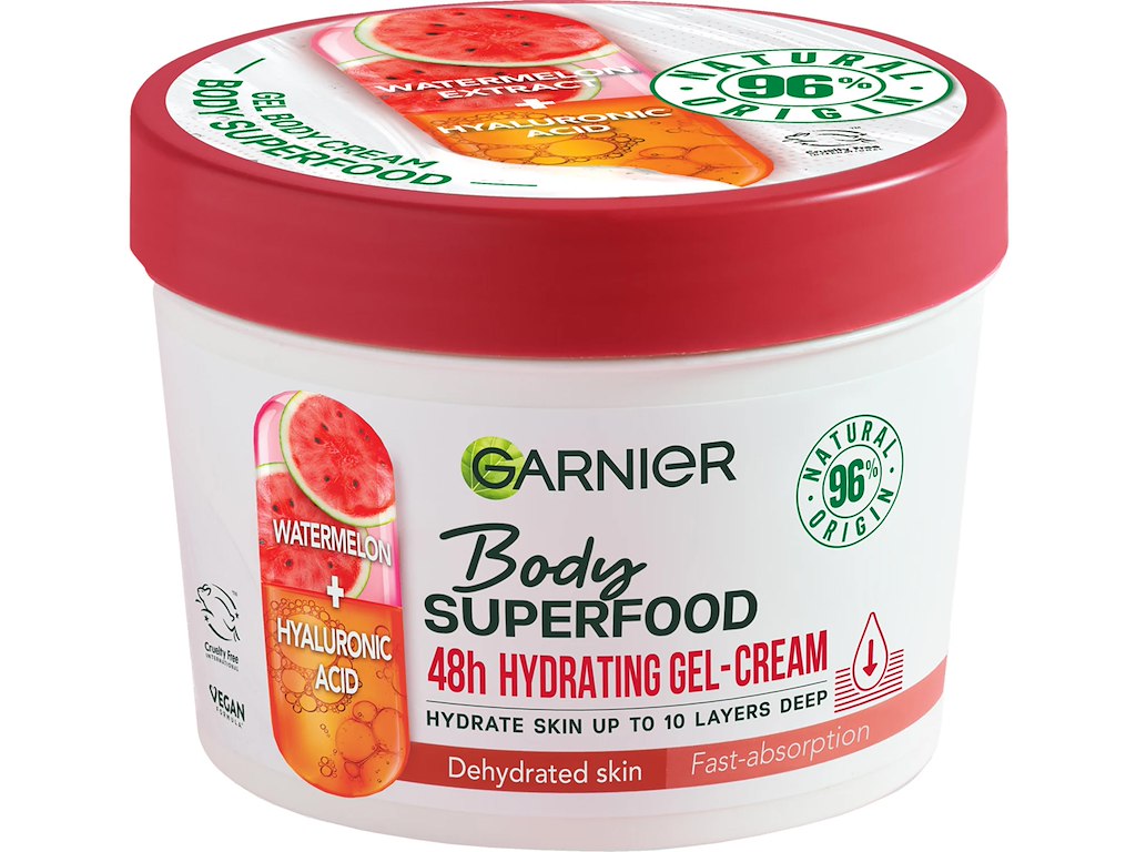 Garnier Gel-krema za telo Body Superfood lubenica 380ml