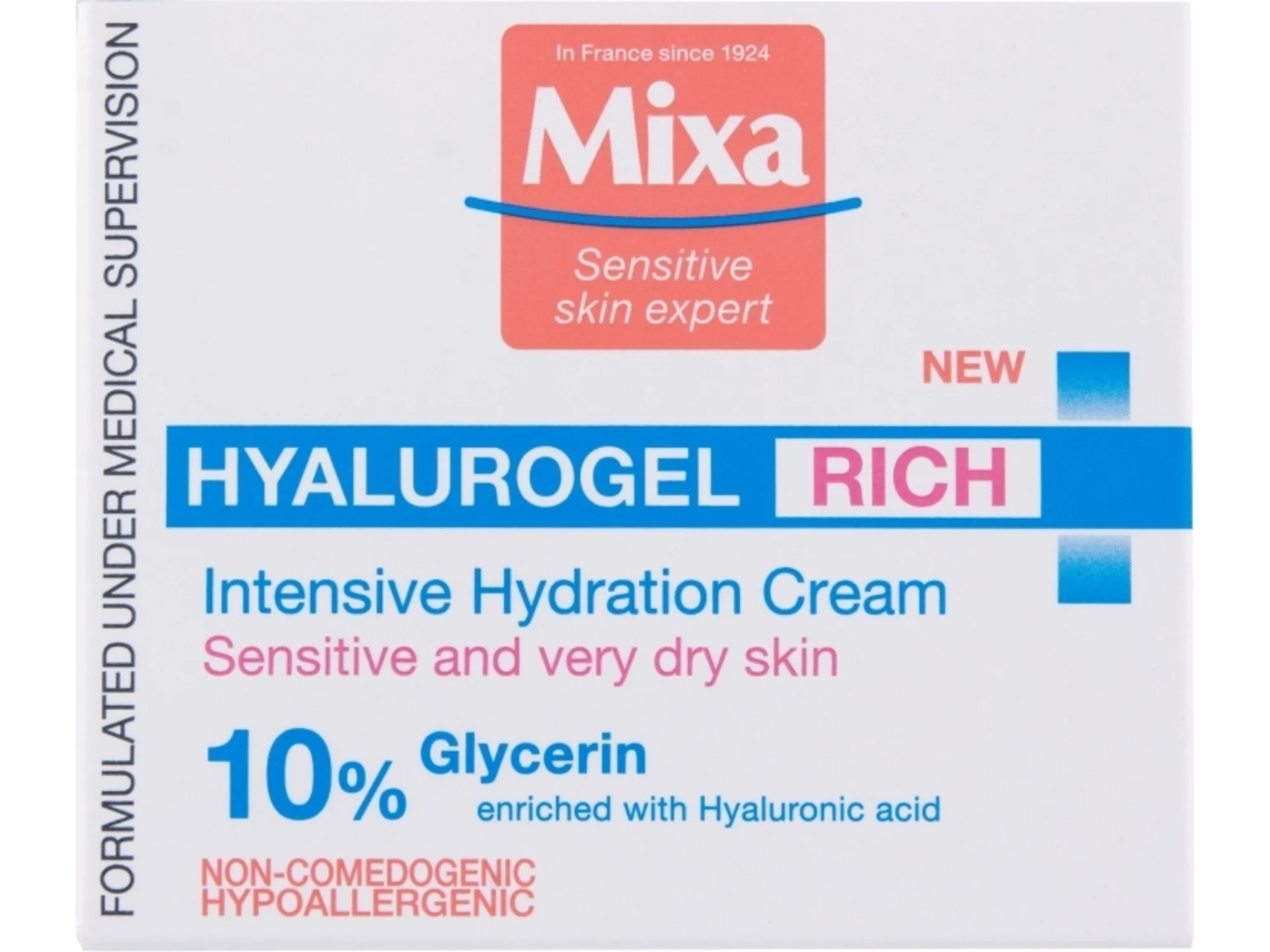Mixa Hyalurogel Rich nega za intenzivnu hidrataciju osetljive i suve kože 50 ml