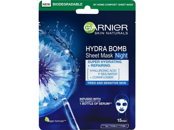 Garnier Maska za lice Skin Naturals Tissue Mask Night