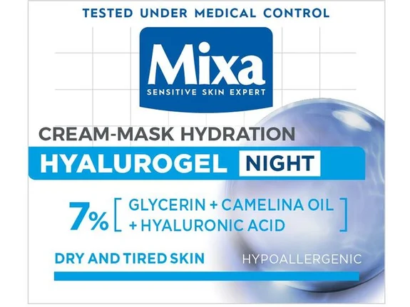 Mixa Hyalurogel noćna nega 50ml