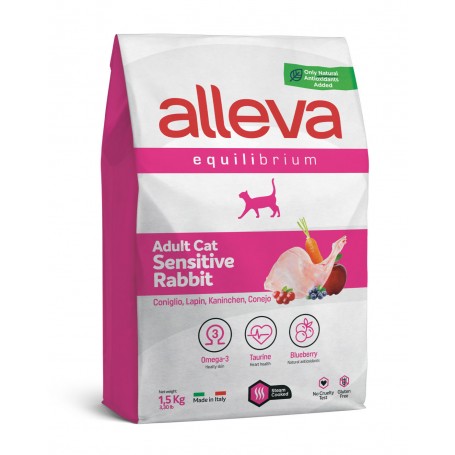 Alleva Cat Adult Equilibrium Sensitive Zečetina 1.5 KG