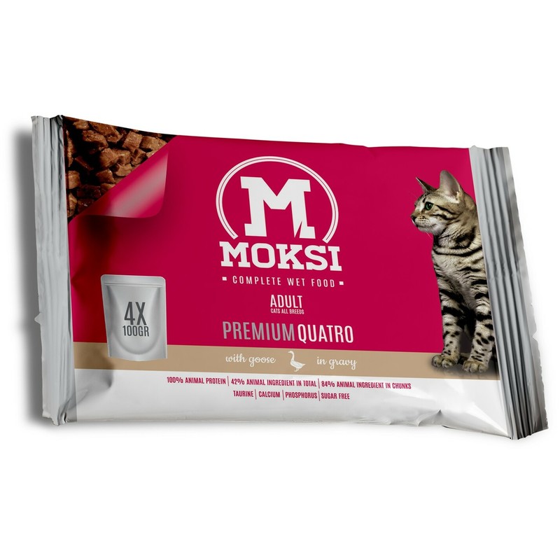 Moksi Cat Adult Guska preliv 4x100g