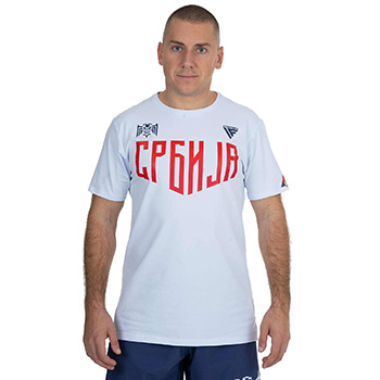 Navijačka majica "Srbija" - bela