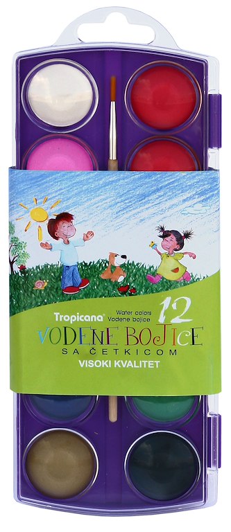 Vodene boje sa četkicom