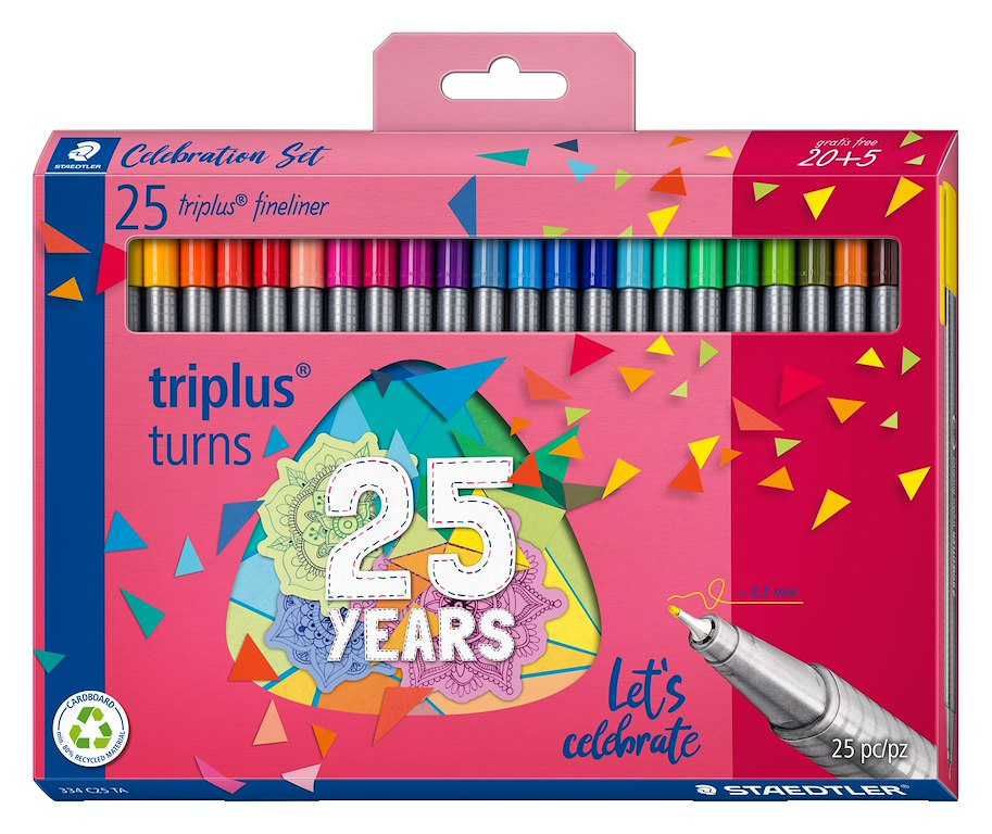 Fineliner triplus set 1/25