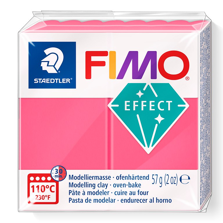 FIMO EFFECT Transparent crvena