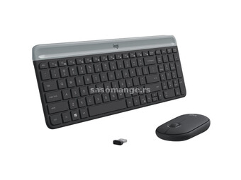 LOGITECH Slim Wireless Keyboard and Mouse Combo MK470 - GRAPHITE ( 920-009204 )