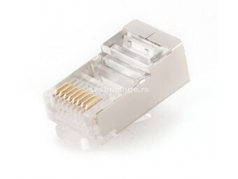 PLUG5SP/100 Gembird shielded modular 30u gold plated LAN konektor RJ45 (pakovanje 100 kom)