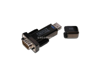 DIGITUS adapter USB na RS232 DB9 - DA-70156 Adapter USB A 2.0 RS232 DB9 muški Crna