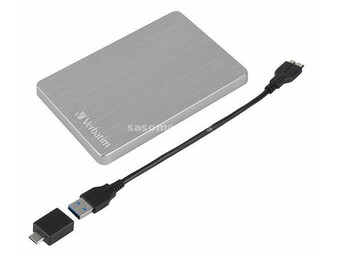 Verbatim Alu Slim HDD 1TB Silv (53663)