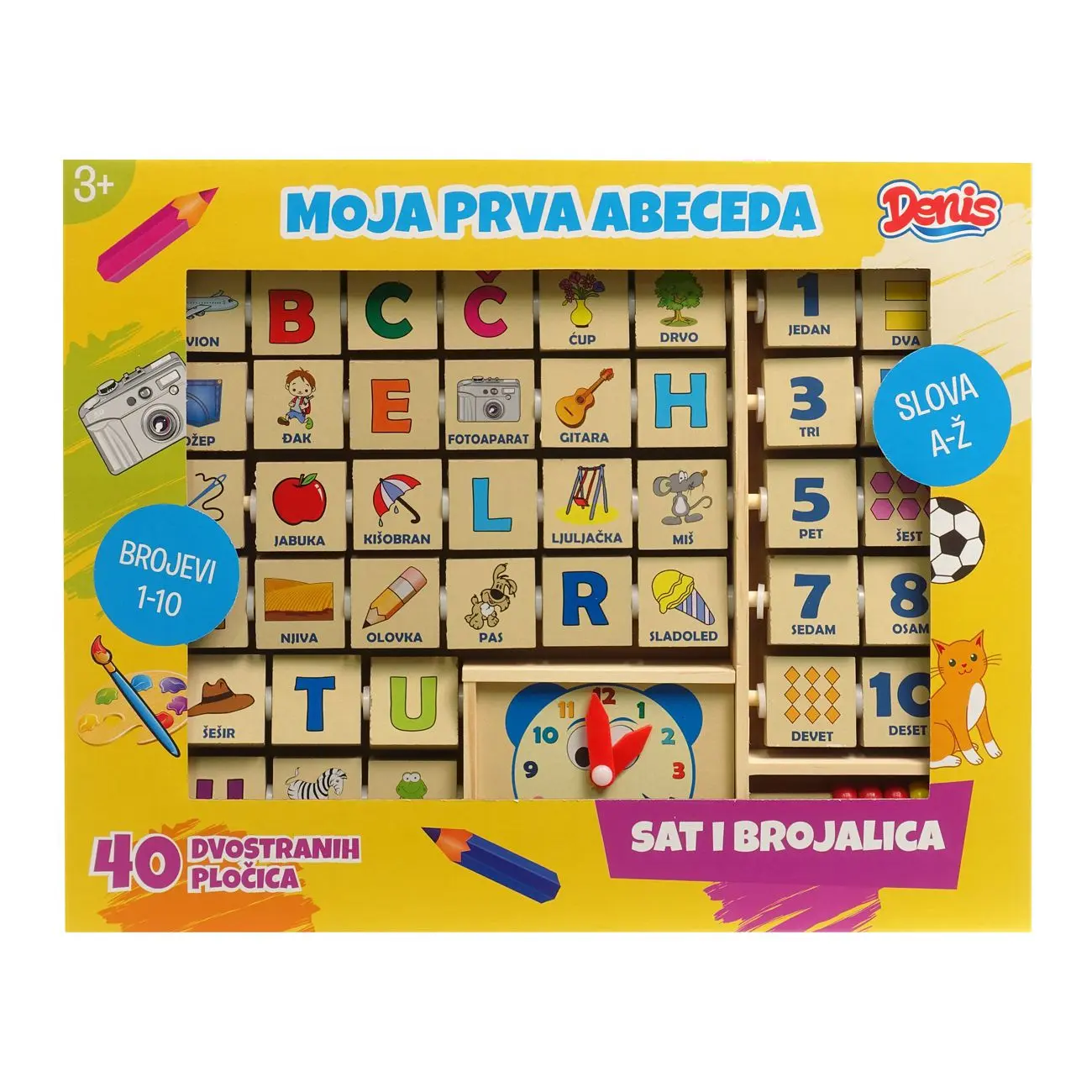 DENIS Drvena Abeceda i brojevi