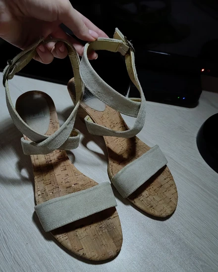 Kožne sandale sa plutom