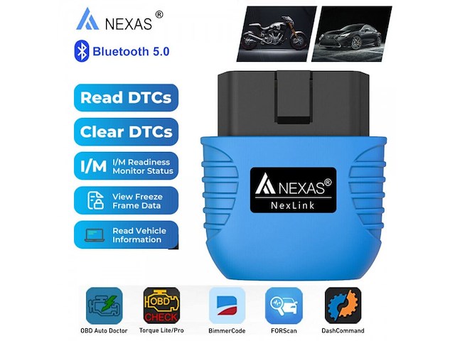 NEXAS NexLink Bluetooth IOS &;;; Android OBD2/EOBD