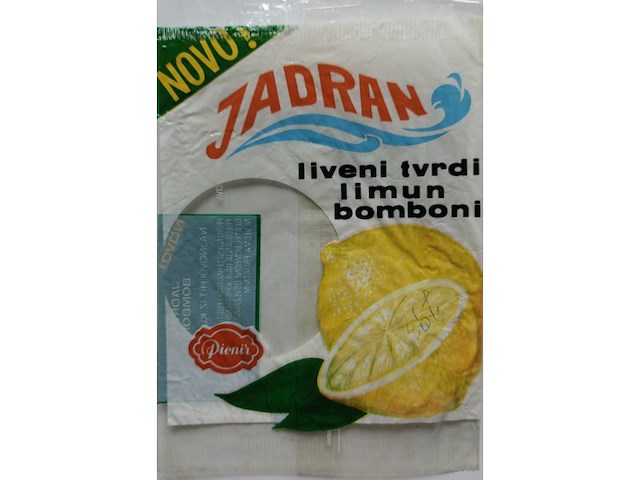 Bombone Jadran Pionir liveni tvrdi limun