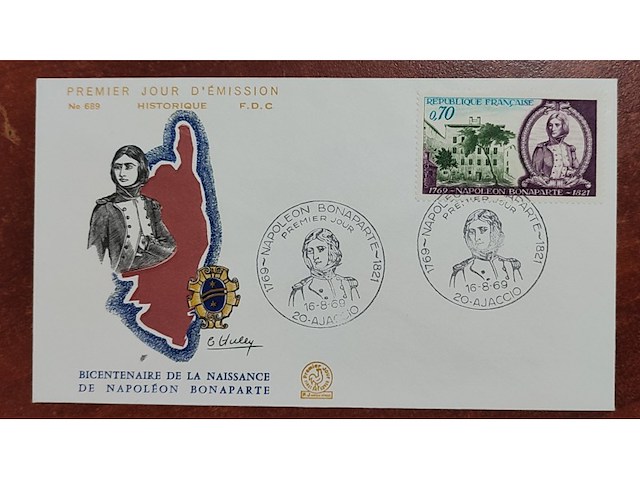 Francuska FDC 16.08.1969.