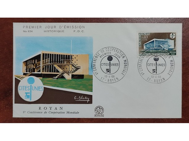 Francuska FDC 13.04.1968.