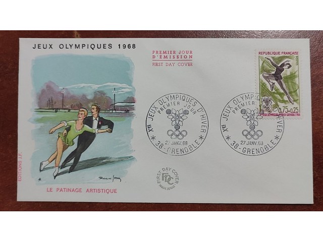 Francuska FDC 27.01.1968.