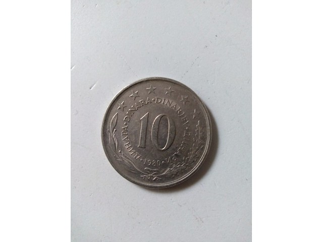 10 dinara  1980.