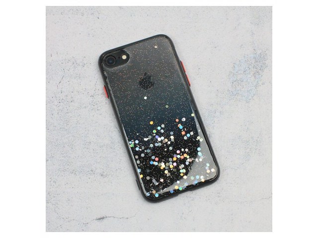 Maskica Frame Glitter za iPhone 7/8/SE (2020) crna