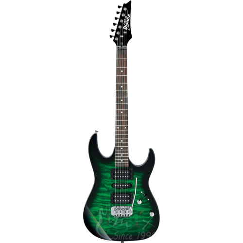 Ibanez GRX70QA-TEB Električna gitara – Transparent Emerald Burst