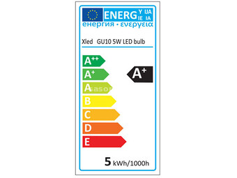 LED Sijalica/GU10/ 5W / 220V/Toplo Bela / 3000K/ugao osvetljaja 100 °/ 400Lm