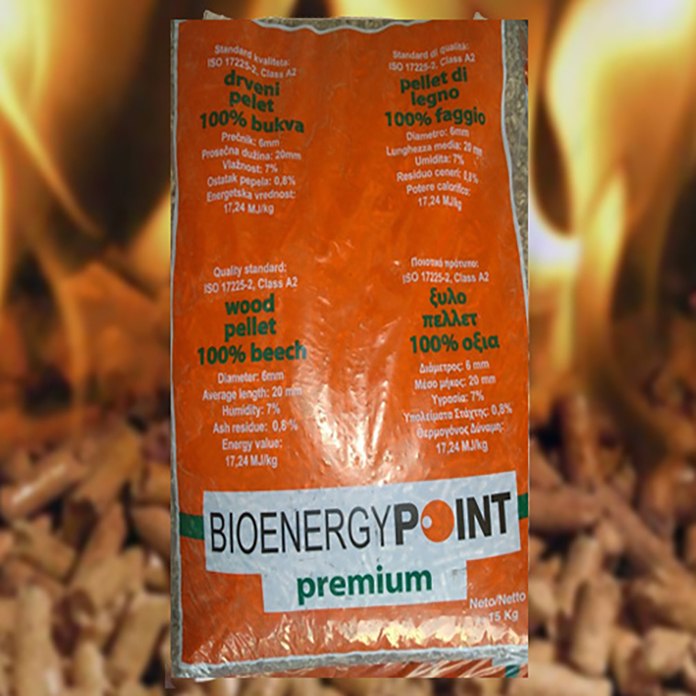 Pelet BIOENERGY PREMIUM - 15 kg./vreća