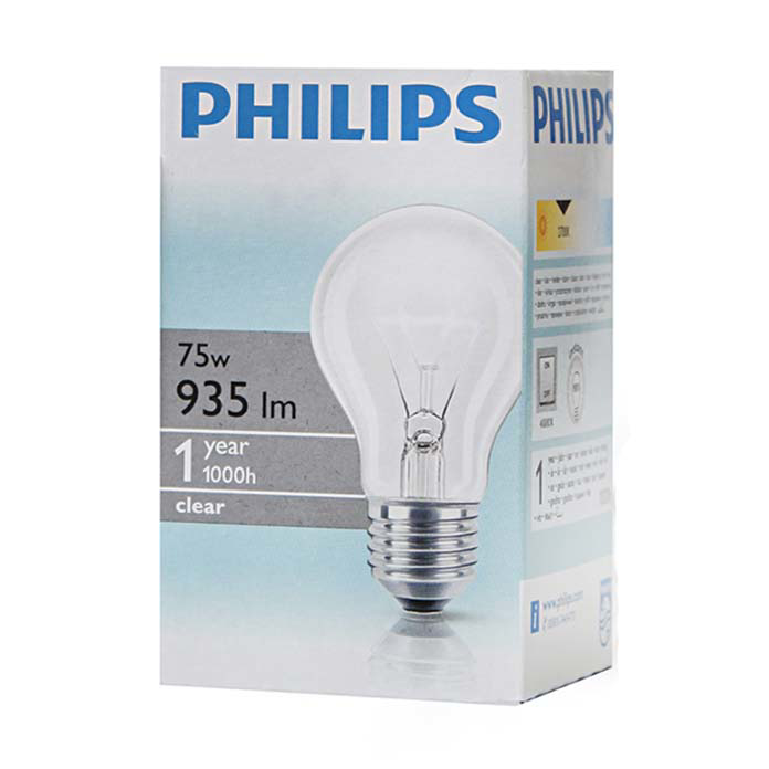 Sijalica bistra Philips E27 75W
