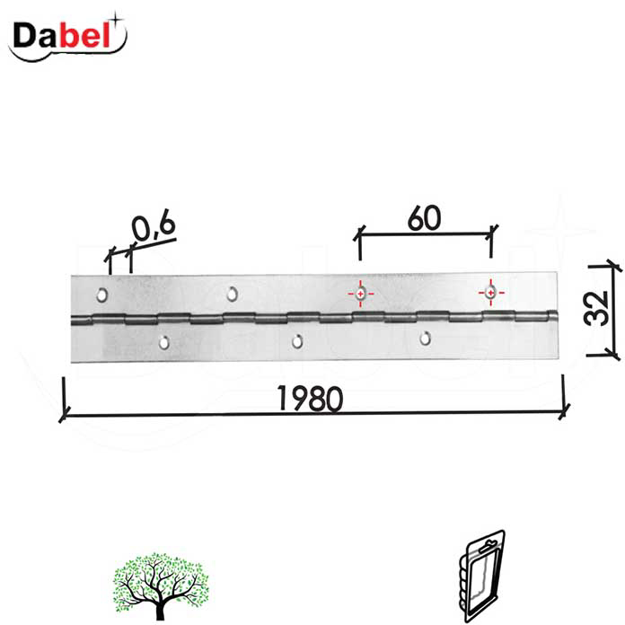 ŠARKA KLAVIR 9900 NIKL 1980/32/0,6MM BPDQ