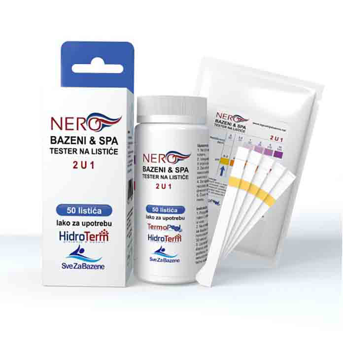 Trakice na listice Nero 2 u 1 ( pH - Cl ) - 50 kom