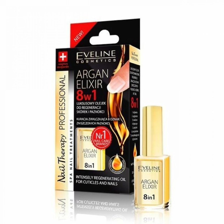 EVELINE LAK UČVRŠČIVAČ ZA NOKTE 8IN1 ARGAN ELIXIR 12ML