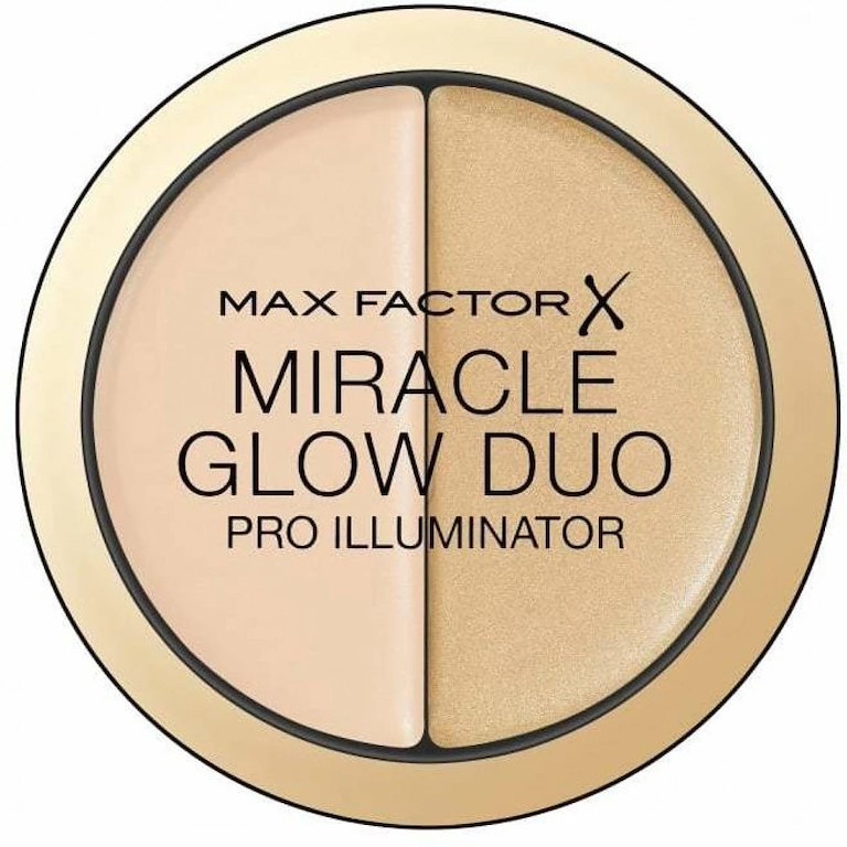 MAX FACTOR HIGHLIGHTER MIRACLE GLOW DUO 10 LIGHT