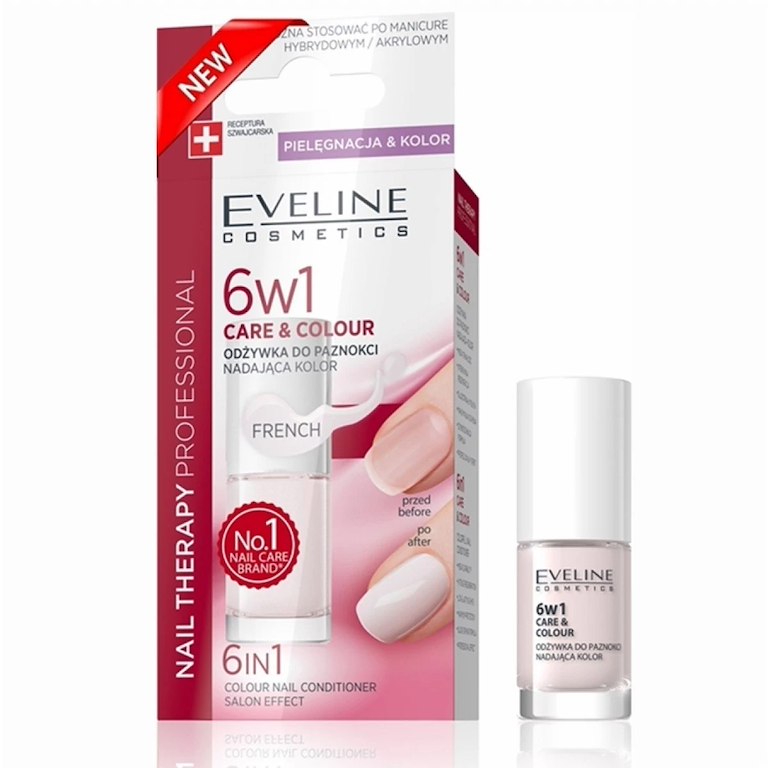 EVELINE LAK CARE&COLOUR 6IN1 FRENCH 5ML