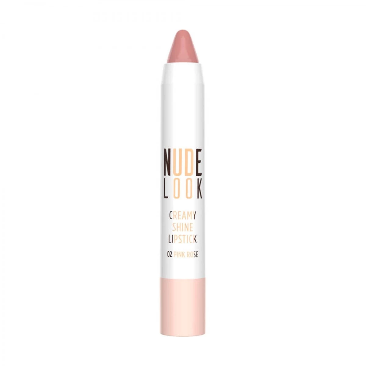 GOLDEN ROSE RUŽ U OLOVCI NUDE LOOK CREAMY SHINE LIPS 002