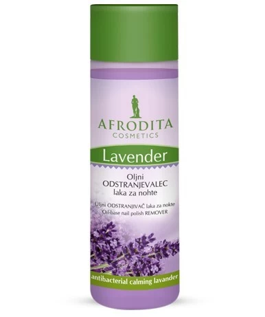 AFRODITA ULJANI ODSTRANJIVAČ LAKA ZA NOKTE 100ML LAVANDA