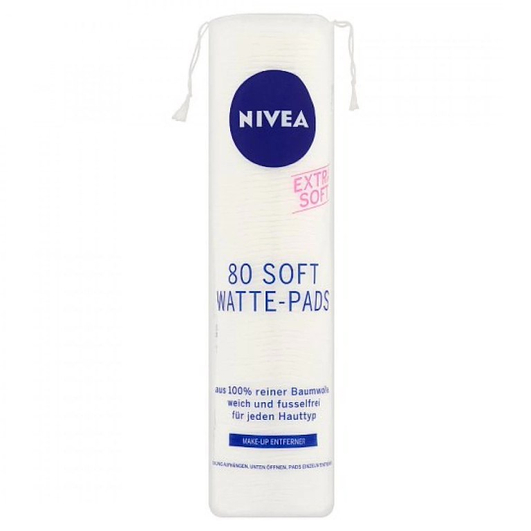 NIVEA TUPFERI ZA ČIŠĆENJE LICA I UKLANJANJE ŠMINKE 80 KOMADA 42076